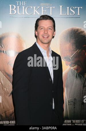 Sean Hayes at the Los Angeles premiere of 'The Bucket List' held at the ...