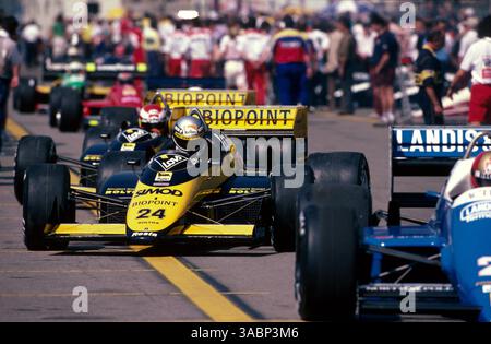 Alessandro Nannini (ITA) Minardi M187 Motori Moderni Stock Photo - Alamy