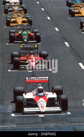Alain Prost (FRA) McLaren MP4/4 finished in 2nd place ..Japanese GP ...