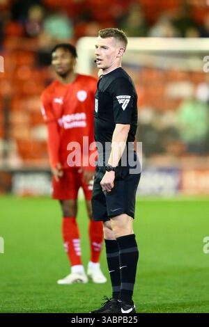 Referee Will Finnie during the Sky Bet League Two play off final at ...