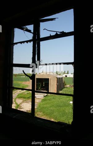 RAF Catfoss fire tender shed World war two military airfield ...