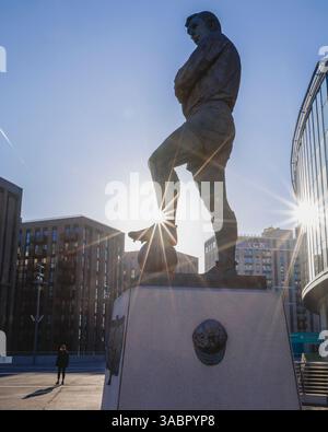 The statue of Bobby Moore's bronze sculpture by artist Philip Jackson ...