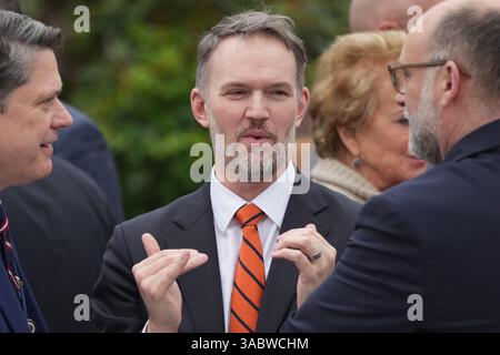 U.S. Trade Representative Jamieson Greer listens during a meeting with ...