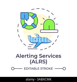 Flight information services multi color concept icon Stock Vector Image ...