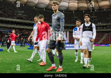 Filip Baniowski of Wisla Krakow seen in action during the Betclic 1 ...