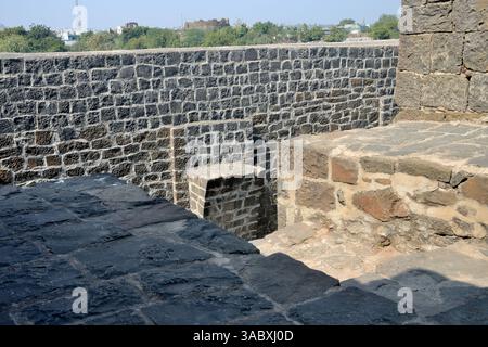 Partial view of Gulbarga fort was originally built by Raja Gulchand ...