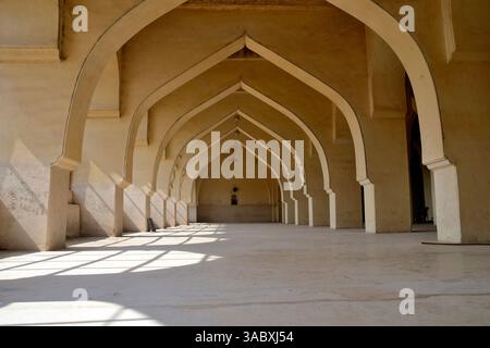 Inner view of the Jamia Mosque (Jama Masjid), located in Gulbarga Fort ...