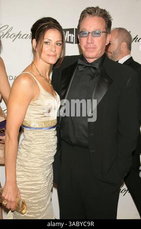 Tim Allen and wife Jane Hajduk arriving for the World Premiere of Pixar ...