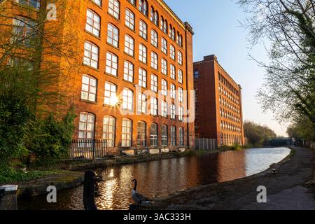 Victoria Mill, a 19th-century listed building in Miles Platting ...