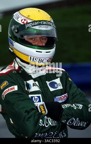 Jaguar test driver James Courtney (AUS) Carlin Motorsport sits in his ...