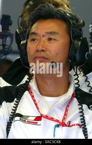 Ken Hashimoto (JPN) Head of Honda chassis design at the launch of the ...