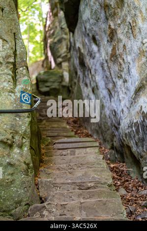 The Devil's Gorge at the Dinopark in Ernzen Stock Photo - Alamy