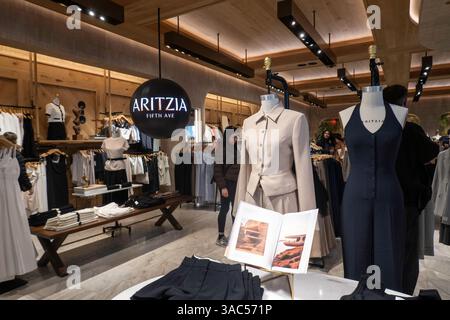 Aritzia flagship store is located on Fifth Avenue in New York City, USA ...