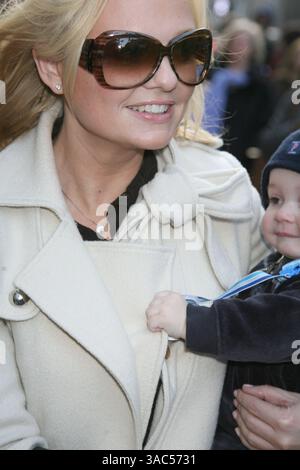 Emma Bunton with her son Beau Lee, Victoria Beckham with her sons Cruz ...
