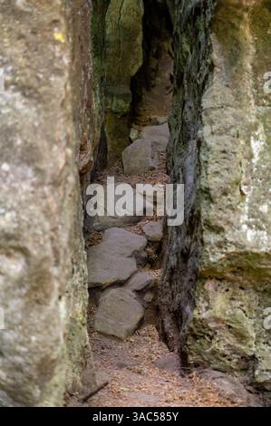 The Devil's Gorge at the Dinopark in Ernzen Stock Photo - Alamy