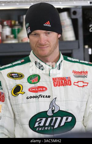 March 7, 2008 Hampton, Georgia - Dale Earnhardt Jr. leads Jeff Burton ...