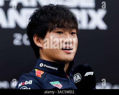 Yuki Tsunoda (JPN) Red Bull Racing. 11.04.2025. Formula 1 World ...