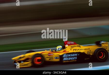 L to R: Giancarlo Fisichella (ITA) Jordan B197, Winner Michael ...