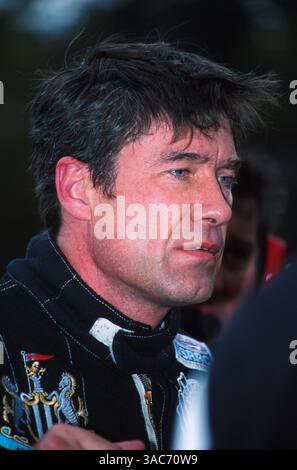 Racing driver and TV presenter, Tiff Needell, driving his restored ...