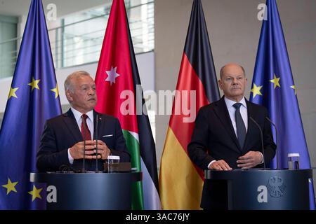 Bundeskanzler, Olaf Scholz, König, Jordanien, Abdullah II. Ibn Al ...