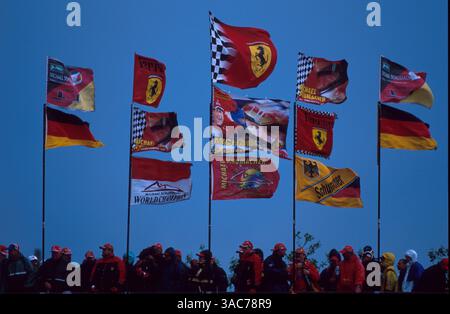 F1 fans and their flags. (Credit Image: ©Sutton Motorsports/ZUMA Press ...