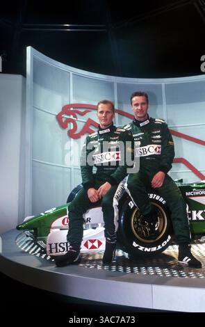 Eddie Irvine(GBR)Jaguar Cosworth R2.Jaguar R2 Launch.Coventry, England ...