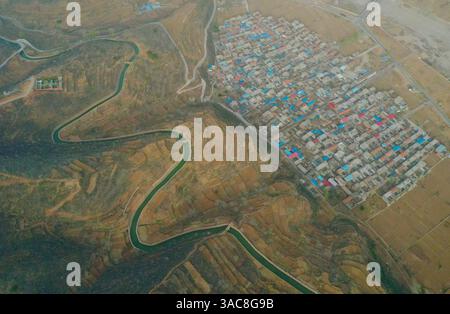Zhengzhou. 25th Mar, 2025. An aerial drone photo taken on March 25 ...