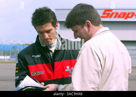 Mark Webber (AUS) KL Minardi PS02.Formula 1 Testing, 13 February 2002 ...