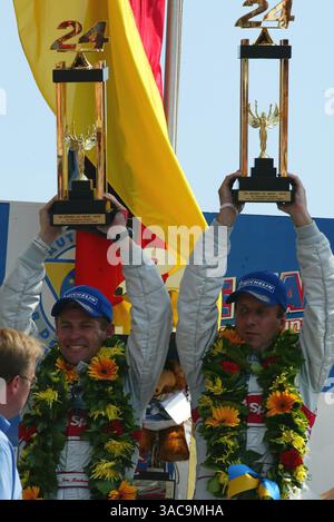 Tom Kristensen (DEN) Audi R8 won the race..Le Mans 24 Hours, Le Mans ...