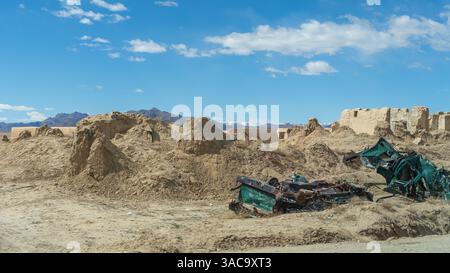 wrecked civilian police cars by the highway Stock Photo - Alamy