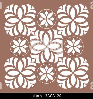 Mocha Mousse Color of the Year 2025 Abstract Wavy Line Art Vector ...