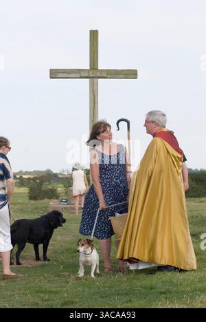 The Bishop of Norwich, the Rt Revd Graham James arrives at St Benets ...