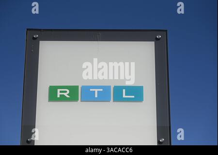 Logo, Schriftzug des Privatsender RTL Television und der RTL Group ...