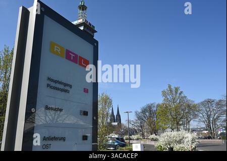 Logo, Schriftzug des Privatsender RTL Television und der RTL Group ...