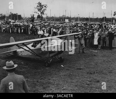 H. Broadbent (Jimmy) and Wife Aviation. November 18, 1931 Stock Photo ...