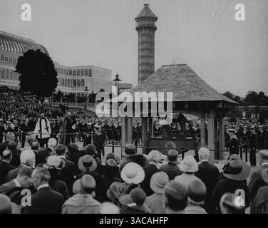 Unveiling Of Memorial At HMS "Crystal Palace" - A photograph taken at ...
