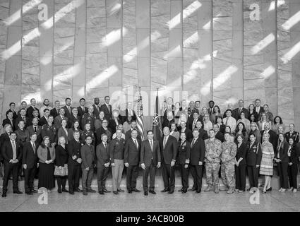 Secretary of State Marco Rubio greets Senate Minority Leader Chuck ...