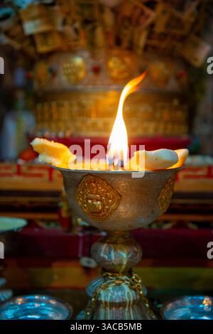 Tibet, Kham, Litang. Litang Monastery. Buddhist monks Stock Photo - Alamy