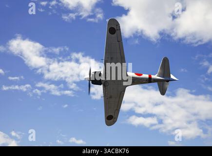 A6M Zero fighter over Washington Stock Photo - Alamy