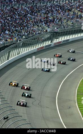 Tony Kanaan (BRA), Mo Nunn Racing, in the pits at the Mexico Gran ...