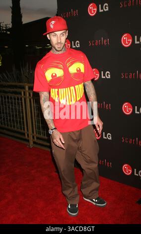 Travis Barker at the LG Electronics' (LG) Launch of the "Scarlet" HDTV ...