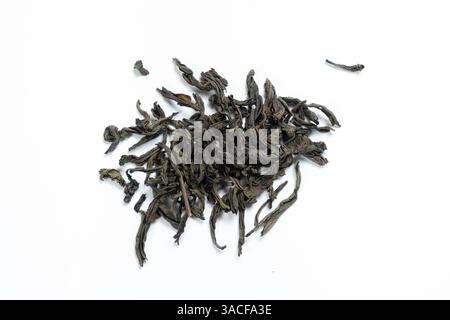 Loose Leaf Ruhunu Black Tea Top View on White Background Stock Photo ...