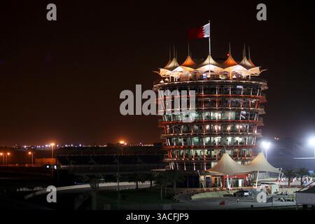 Bahrain International Circuit at night Stock Photo - Alamy