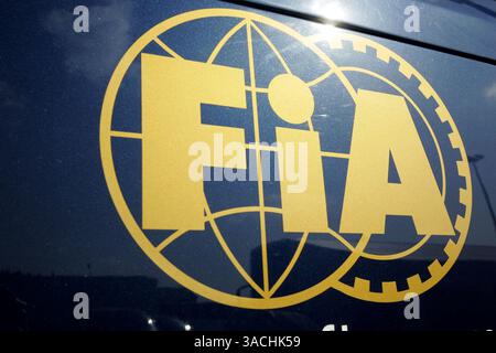 FIA logo. Formula One Testing, Day 1, Monday 18th February 2019 ...