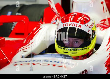 Ryan Briscoe (AUS) tests the Toyota TF102. This is Briscoe's debut in a ...