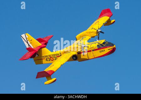 CL-415 aircraft of the Spanish Army's Military Emergency Unit Stock ...