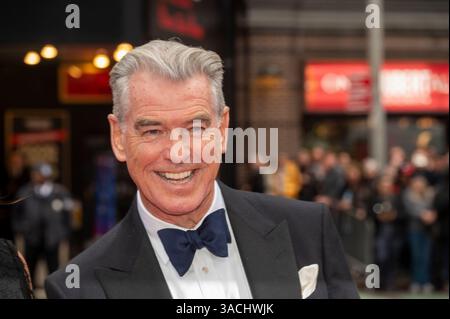 Actor Pierce Brosnan attends the "Good Night, and Good Luck" Broadway ...