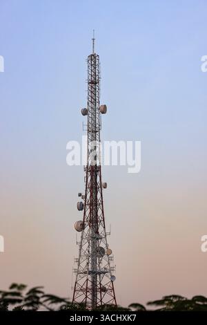 Transmitting and radio antenna Tower, steel Structure, frame for modern ...