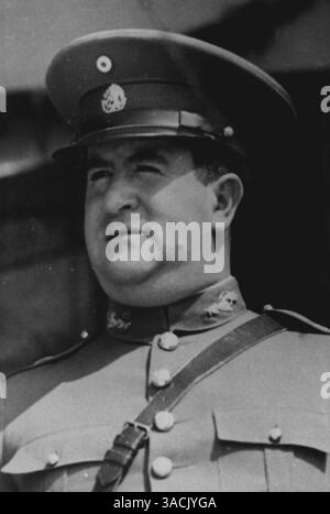 Manuel Ávila Camacho, president of Mexico in Monterrey, having dinner ...
