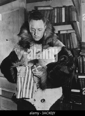 With the Byrd Expedition in the Antarctic. Commander Byrd Dressed in ...